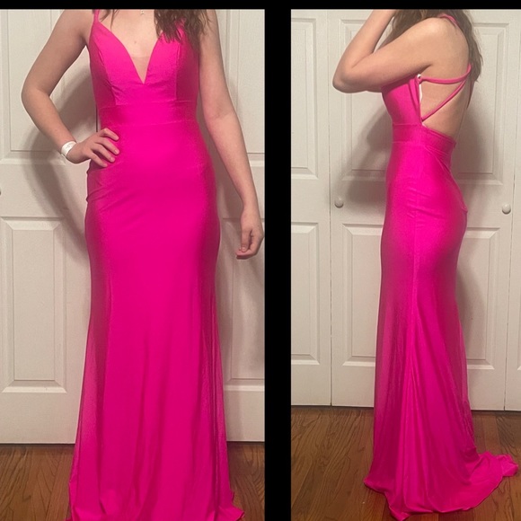 Studio 17 | Dresses | Nwt Hot Pink Prom Dress | Poshmark